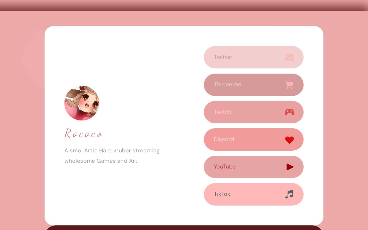 Vtuber Rococo Socials